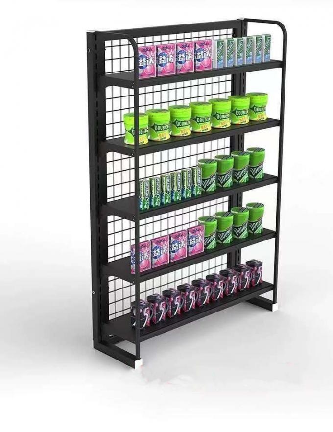 Small Promotion Display Stands Steel Q195 1000mm Supermarket Display Shelf