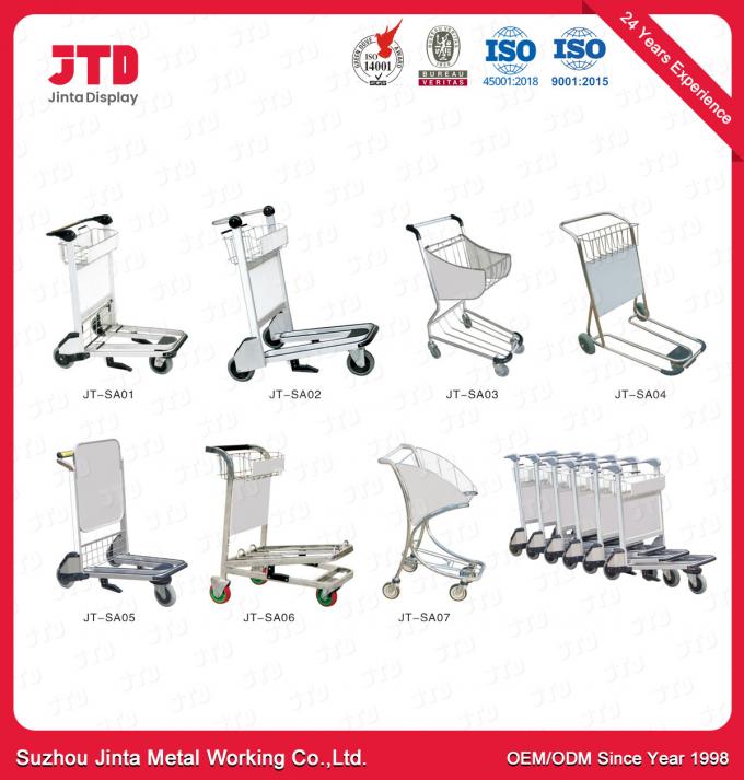 OEM Luggage Cart Trolley Hand Brake Aluminum Alloy Three Wheel