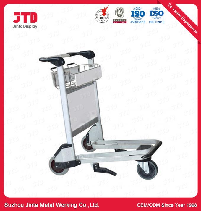 OEM Luggage Cart Trolley Hand Brake Aluminum Alloy Three Wheel