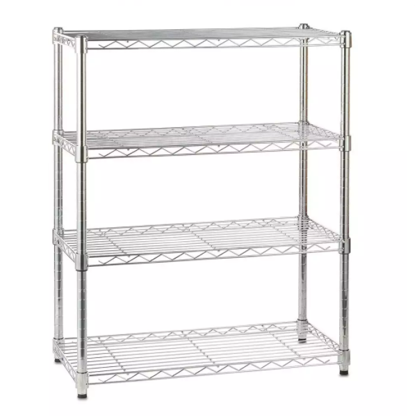 Powder Coating Chrome Boltless Metal Shelving 50 - 80kg Per Layer