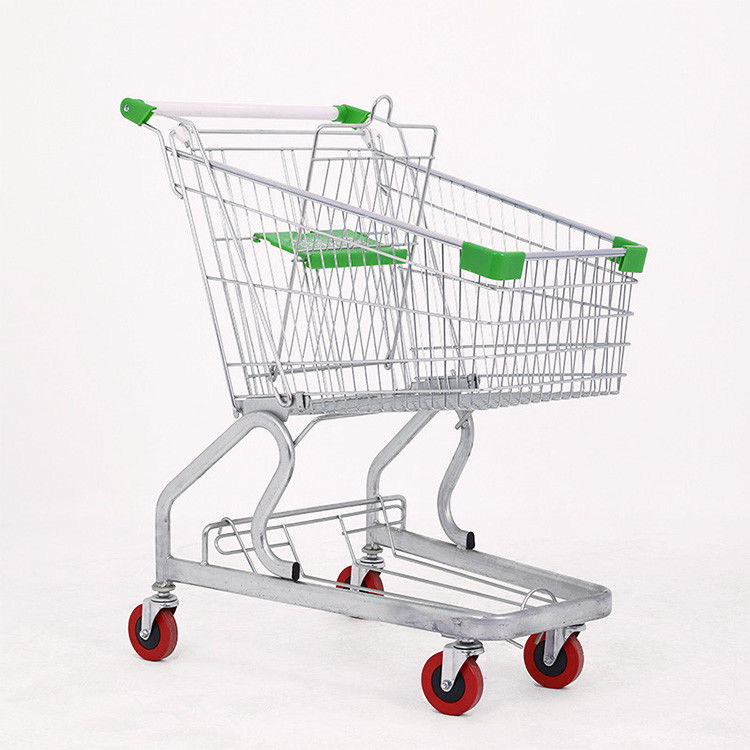 Supermarket Grocery Store Metal Shopping Trolley Cart With Customized ...
