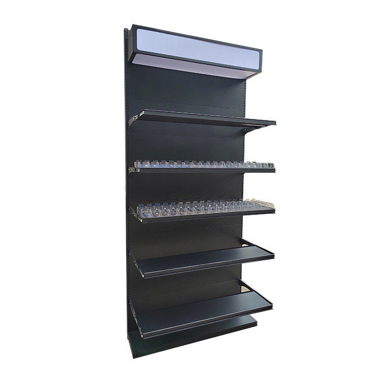 Gondola Convenience Store Shelf Heavy Duty Supermarket Metallic Shelves ...