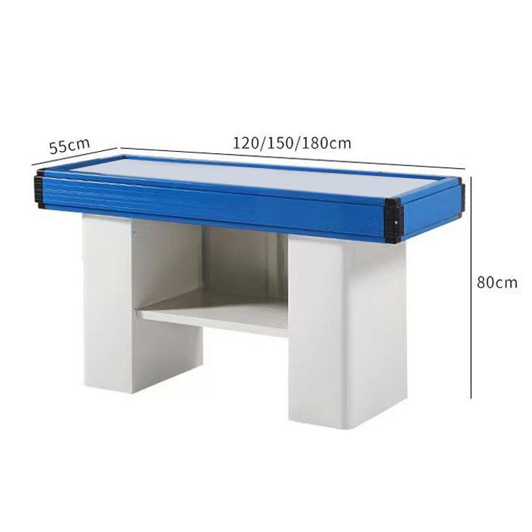 Width 550-1200mm Supermarket Checkout Counter Stainless Steel Table ...