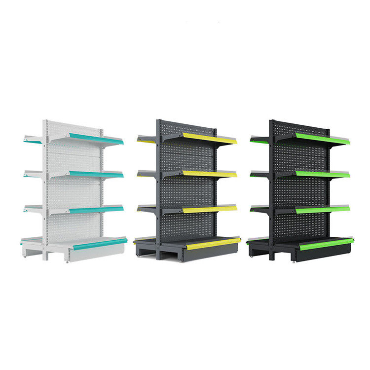 Stable Supermarket Display Shelving With Load Capacity Of 30-80KG/Layer ...