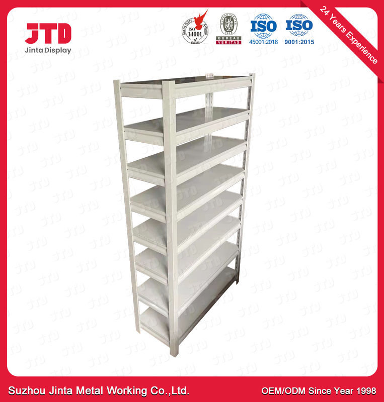 6FT Heavy Duty Boltless Rack ISO9001 180kg Per Layer White Color