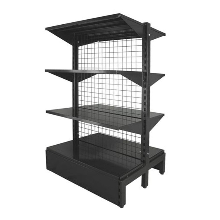 Rectangular Wire Mesh Display Rack Shelving Retail Store Wire Mesh ...