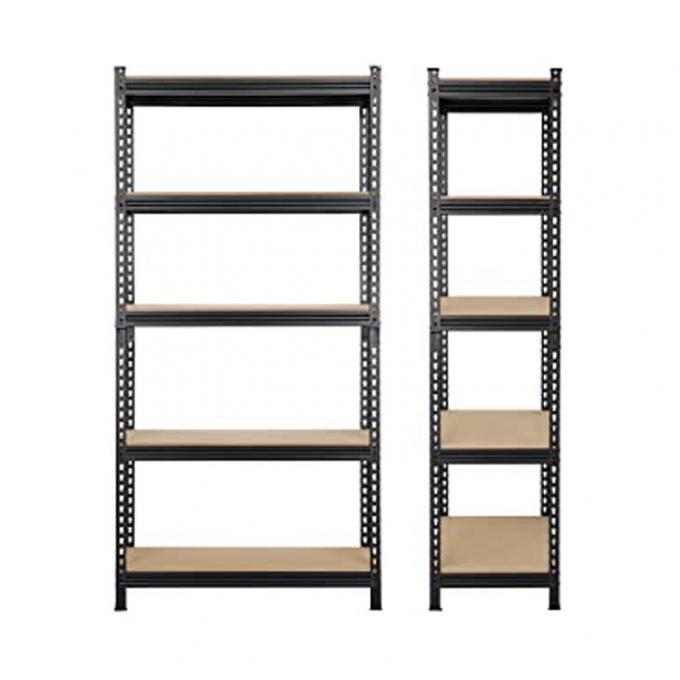 5 Layer Boltless Metal Rack Garage Boltless Steel Storage Shelving For Home