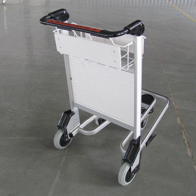 Metal Airport Baggage Trolley Hand Brake Airport Trolley Cart
