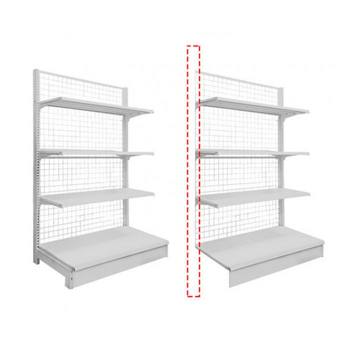 Retail Store Grid Panel Metal Wire Shelf Gondola Iron Hole Mesh Display ...