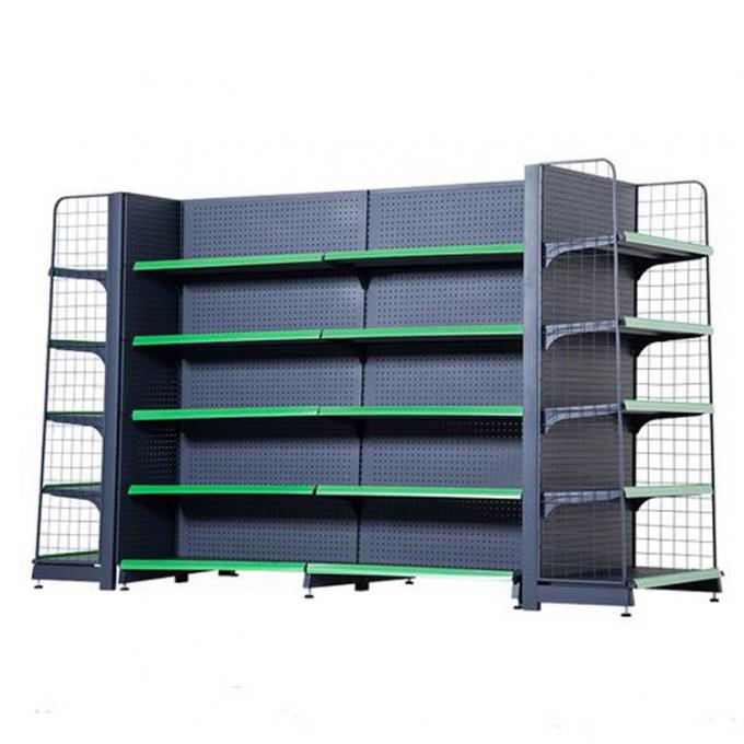 Grid Panel Metal Wire Mesh Supermarket Convenience Store Display Rack ...