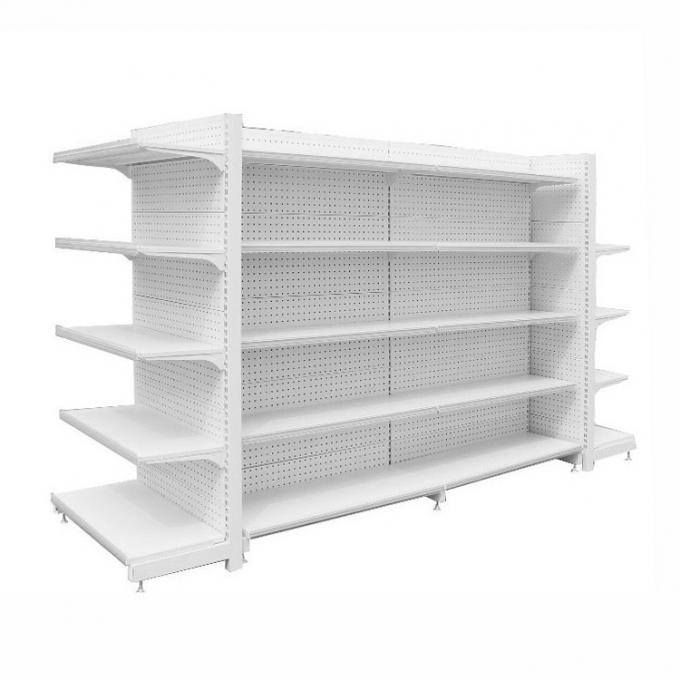 Grocery Store Display Racks / Metal Gondola Shelving For Supermarket ...