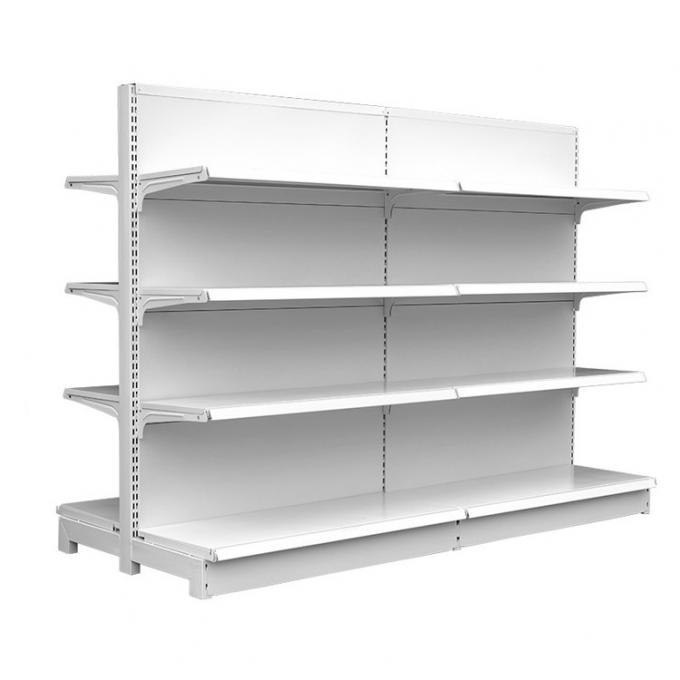 Grocery Store Display Racks / Metal Gondola Shelving For Supermarket ...