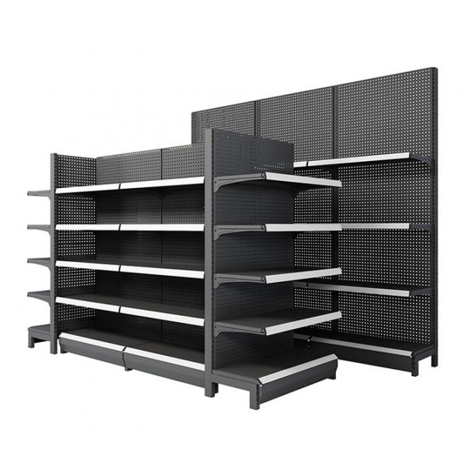 Double Sided Gondola Display Shelving Supermarket Grocery Store Display ...