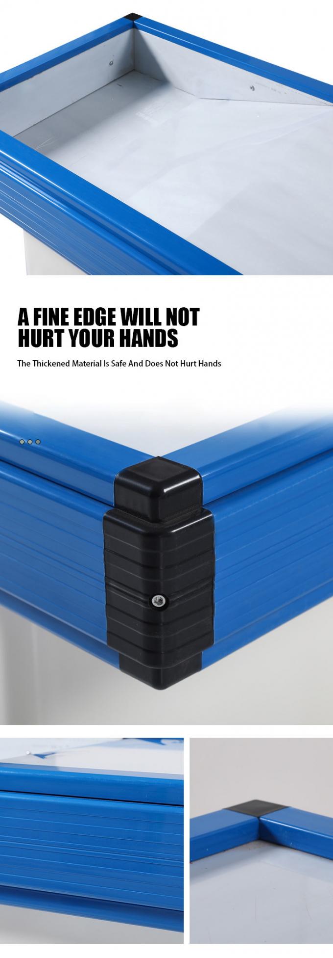 Width 550-1200mm Supermarket Checkout Counter Stainless Steel Table ...