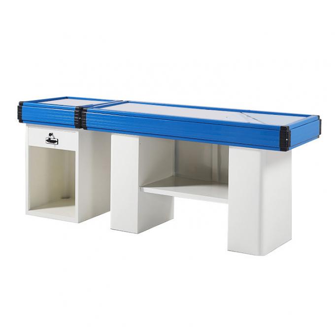 Width 550-1200mm Supermarket Checkout Counter Stainless Steel Table ...