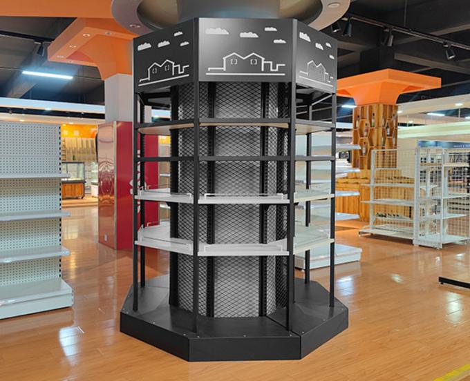 Customized Supermarket Display Shelving Modern Style For Attractive ...