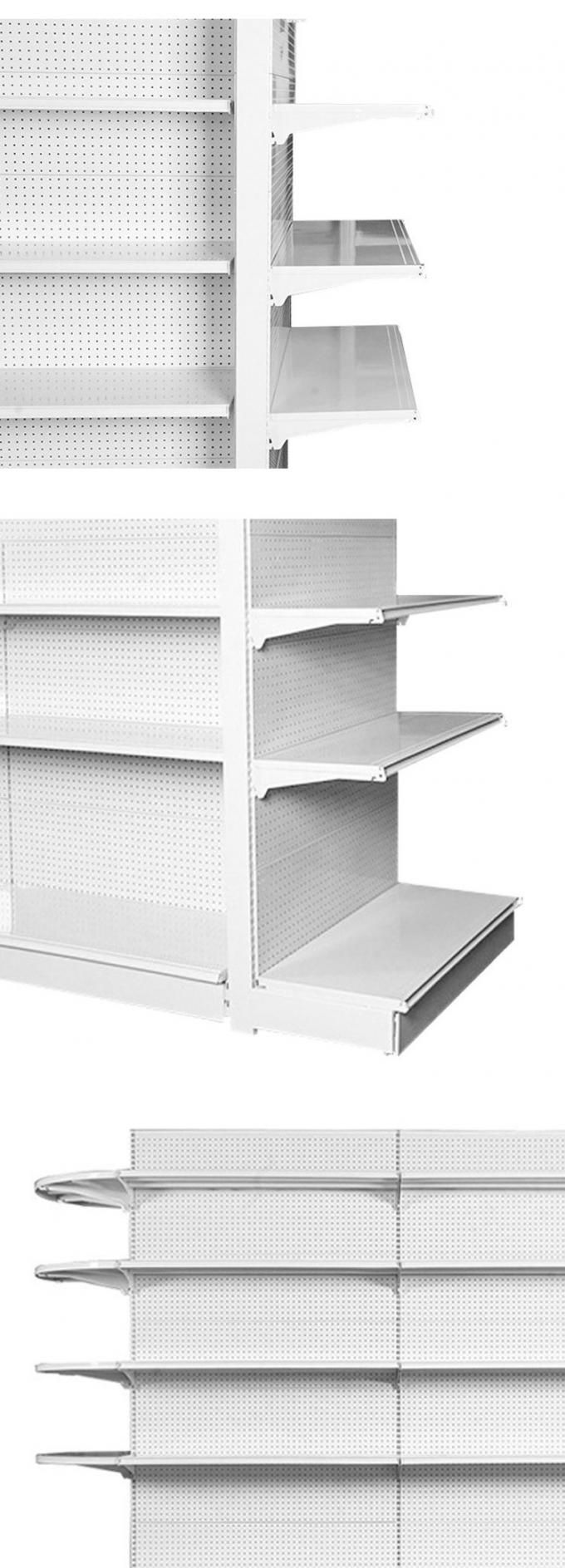 Customized Retail Shelf Display Cold Rolled Steel Supermarket Shelving ...