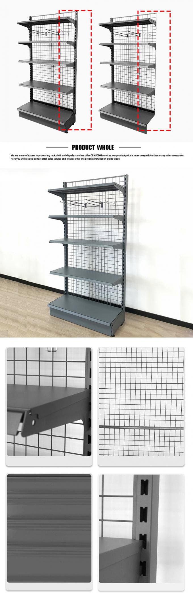 Adjustable Display Shelving Supermarket Rack System with Stable Structure